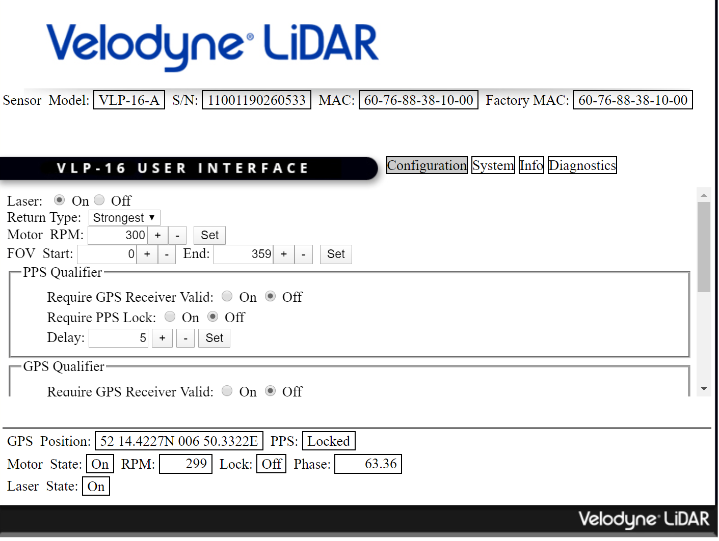Interfacing an MTi GNSS/INS device with a Velodyne Lidar