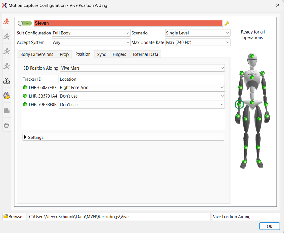 Position Aiding: HTC Vive
