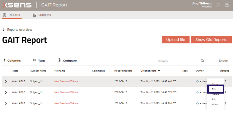 Gait Report - How to Generate a Report?